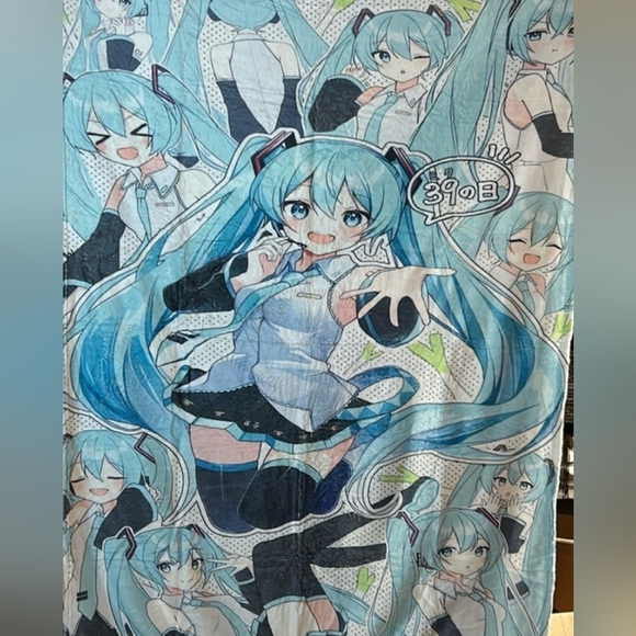 Bedding | Nwt Miku Hatsune Kawaii Blanket 4x50 | Poshmark